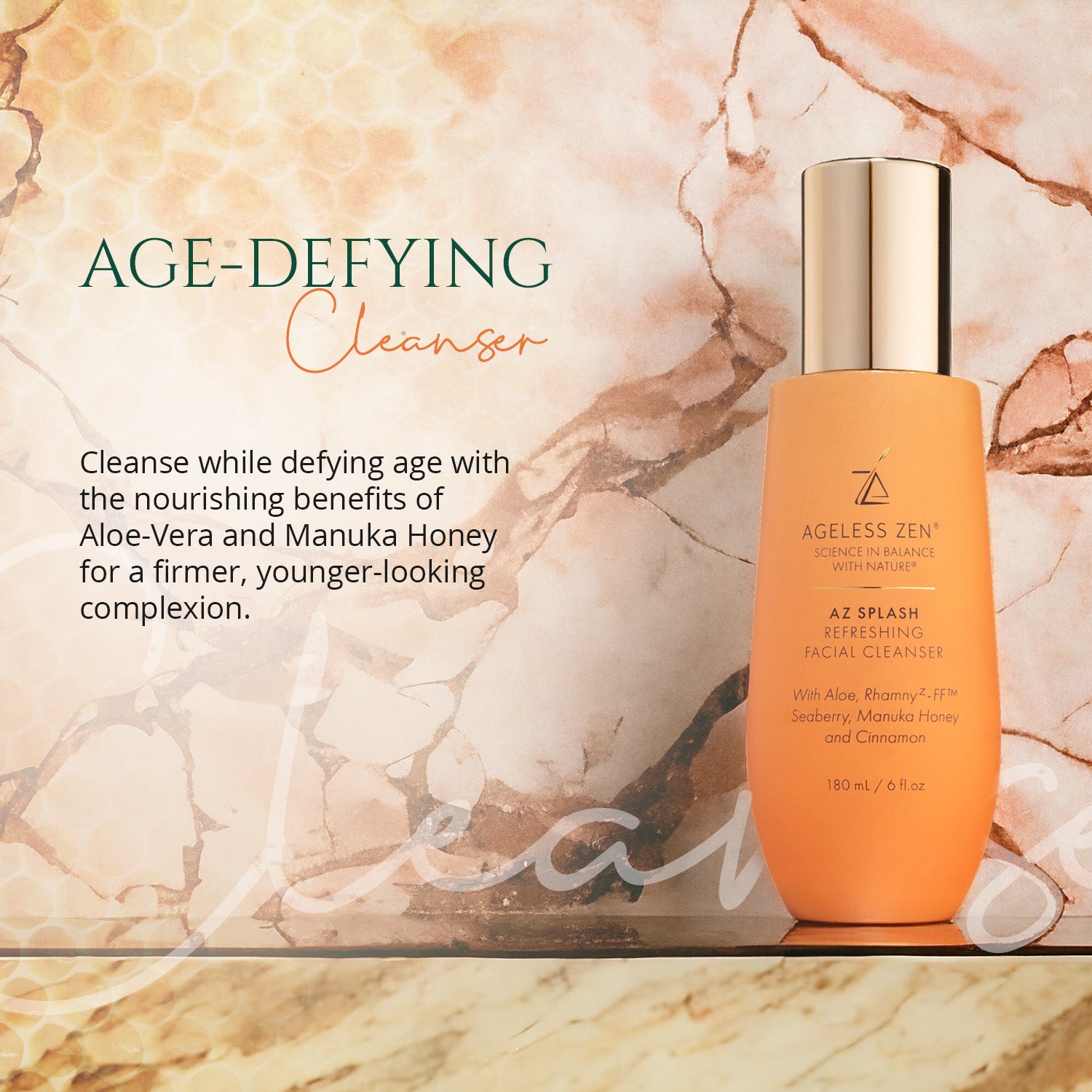 AgeLess Zen Splash Cleanser | Luxurious Hydrating Facial Cleanser